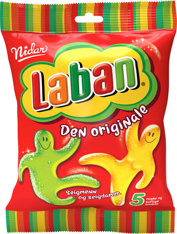 matkammeret - Sjokolade-Godteri - Laban Seigmenn 14x260g Nidar(x)